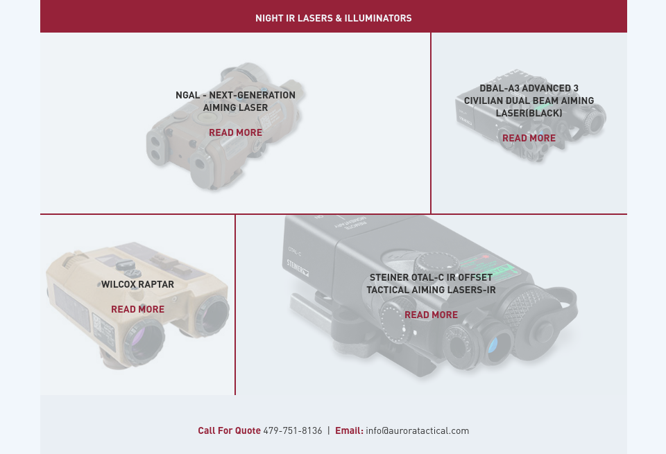 IR Lasers & Illuminators | Product Showcase - Aurora Tactical ...