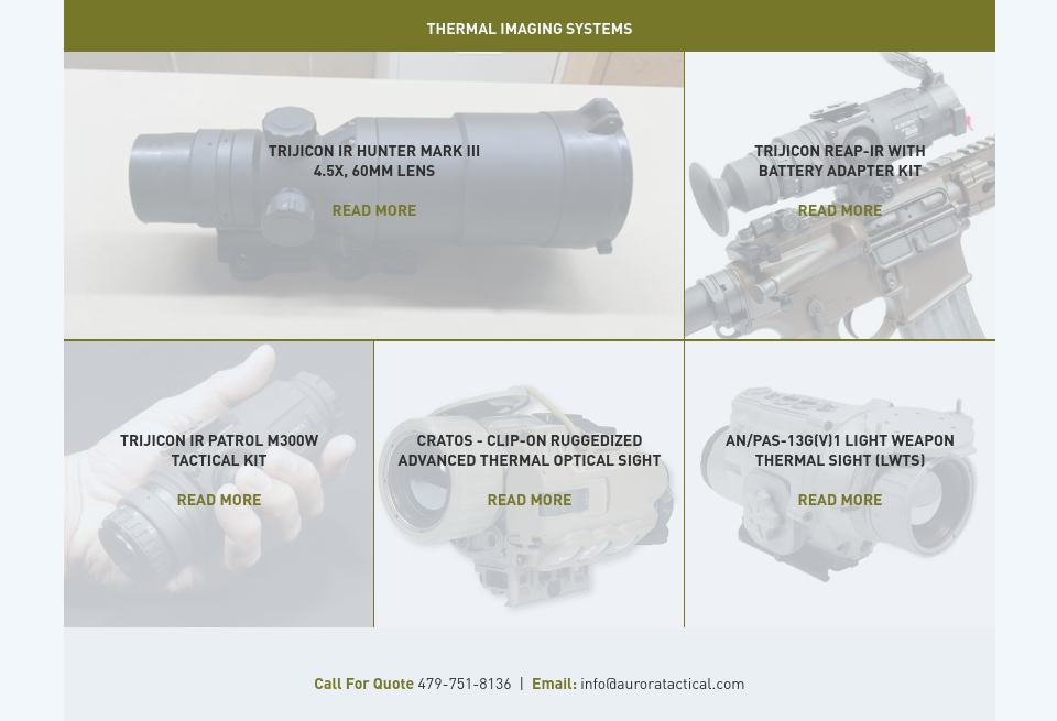Thermal Imaging Systems | Product Showcase - Aurora Tactical ...