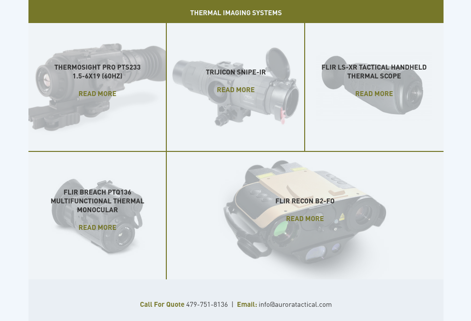 Thermal Imaging Systems | Product Showcase - Aurora Tactical ...