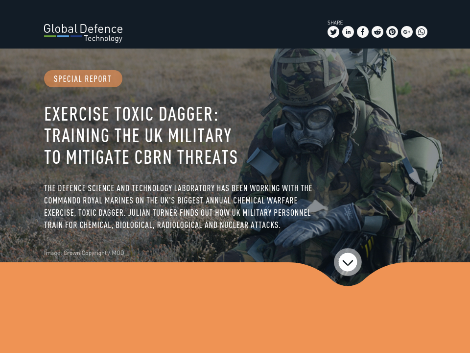 Exercise Toxic Dagger: training the UK military to mitigate CBRN ...