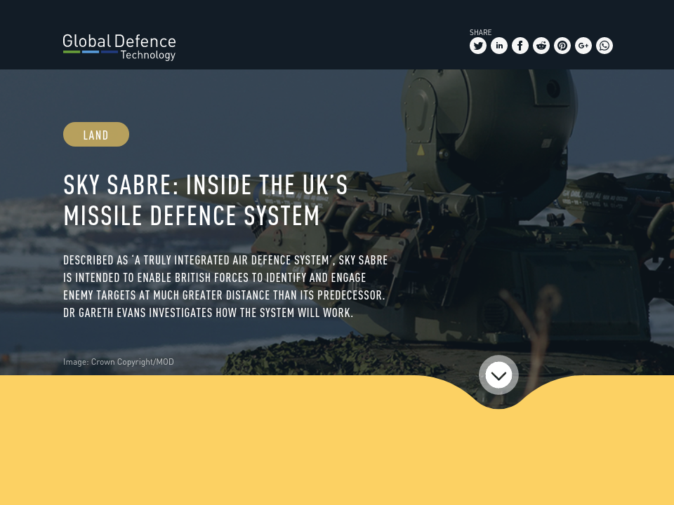 Sky Sabre: inside the UK’s missile defence system - Global Defence ...