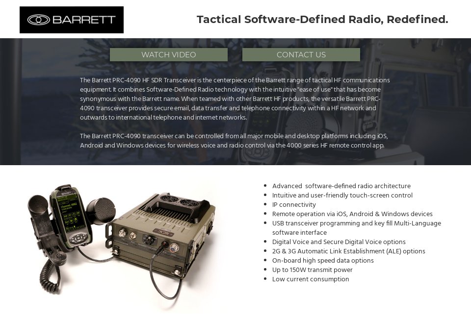 Barrett Communications - Global Defence Technology | Issue 110 | April 2020