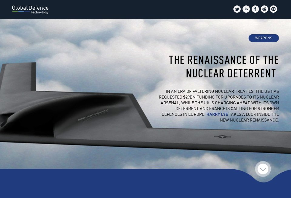 The renaissance of the nuclear deterrent - Global Defence Technology ...