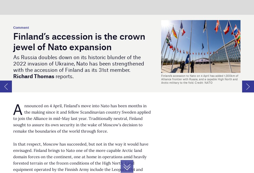 Opinion: Finland’s accession the crown jewel of Nato expansion - Global ...