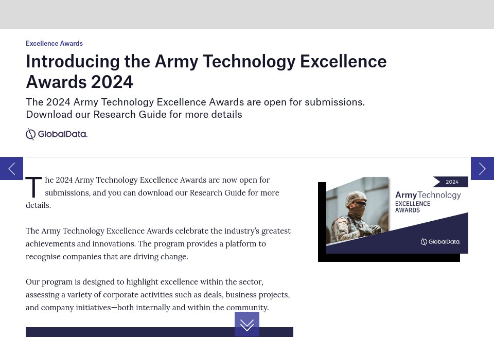 Excellence Awards - Global Defence Technology | Issue 146 | April 2024