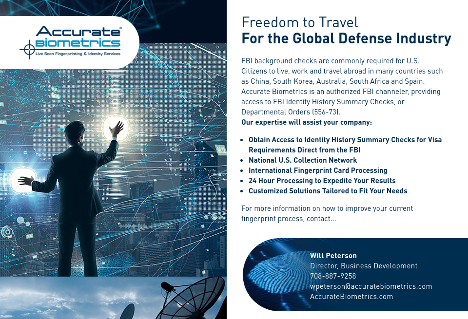 Accurate Biometrics - Global Defence Technology | Issue 90 | August 2018