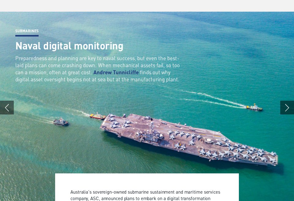 Naval digital monitoring - Global Defence Technology | Issue 126 ...