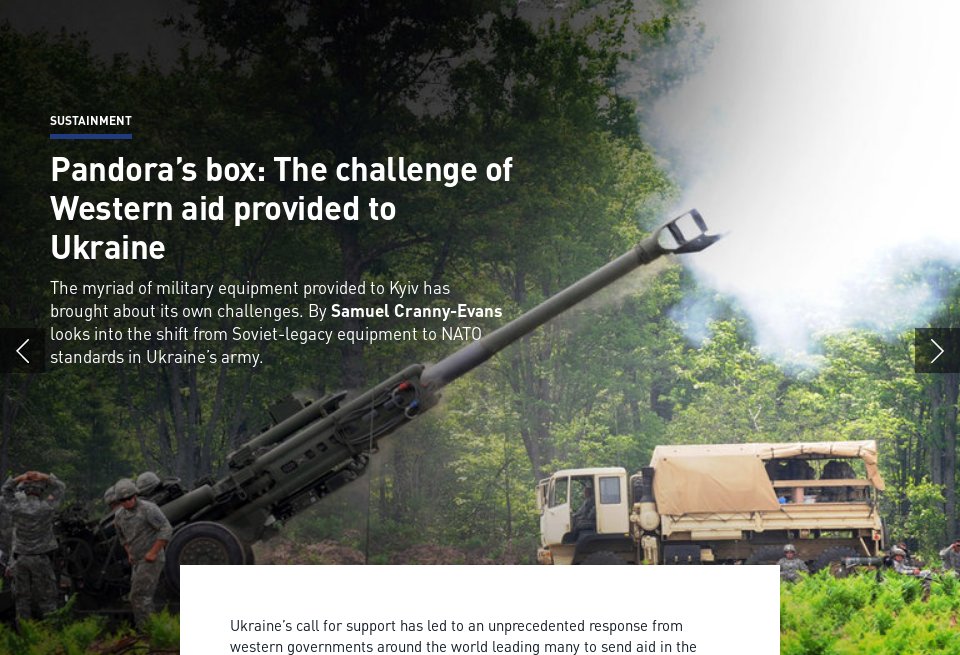 The sustainment challenges of western aid to Ukraine - Global Defence ...