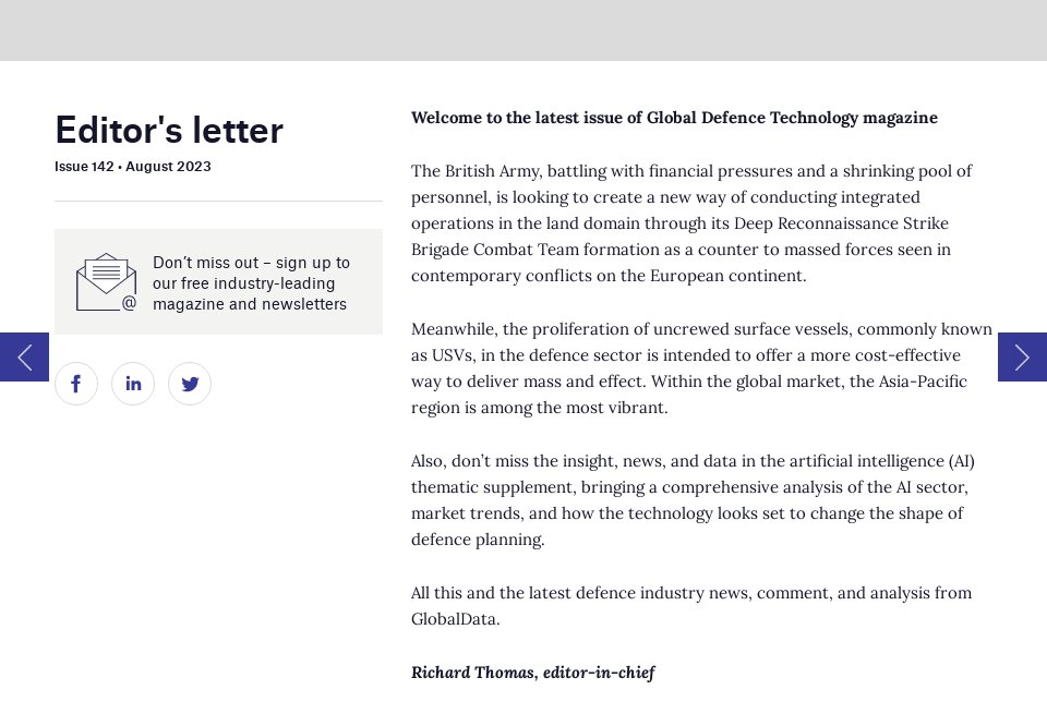 Agile approach: British Army Deep Recce Strike - Global Defence ...