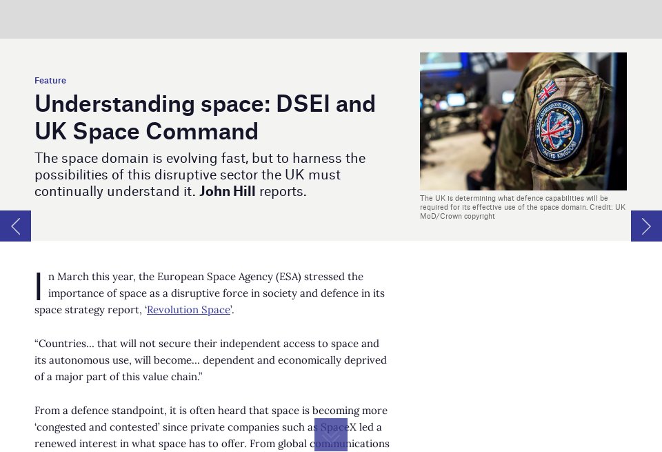 Understanding space: DSEI and UK Space Command - Global Defence ...
