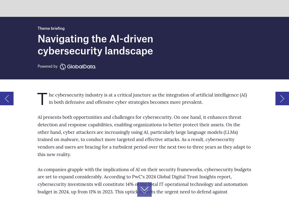 Navigating The Ai Driven Cybersecurity Landscape Global Defence Technology Issue 148