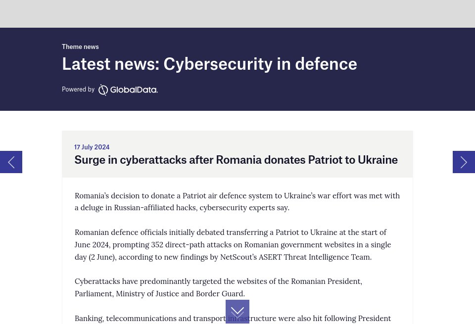 Latest news: Ukraine war dominant in cyber operations - Global Defence ...