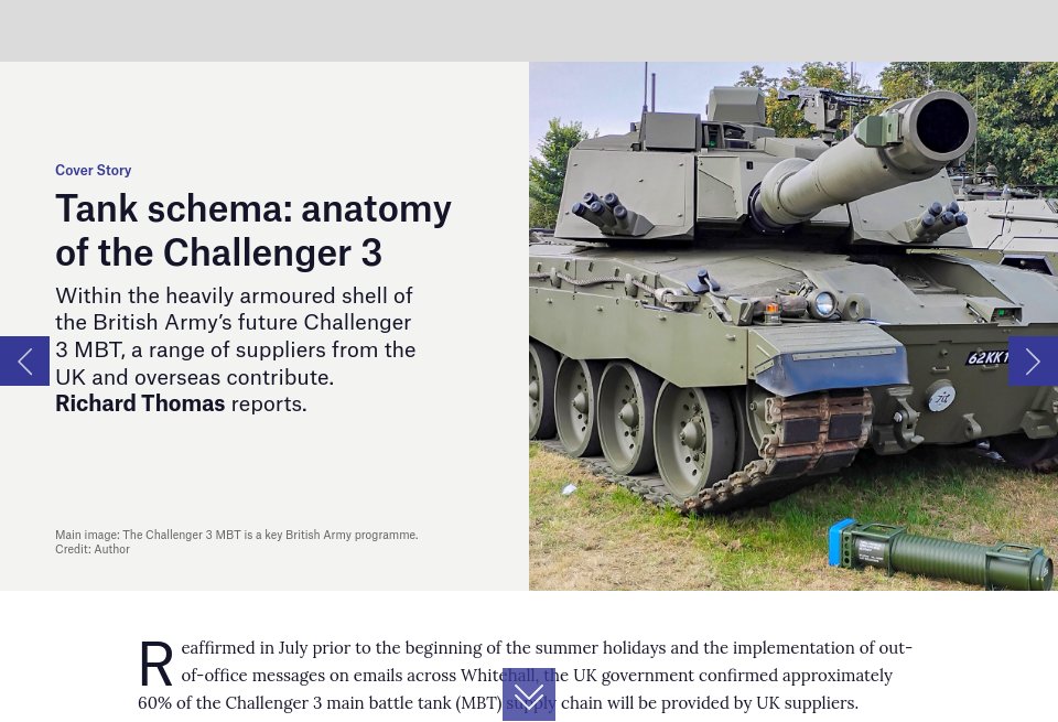 Tank schema: anatomy of the Challenger 3 - Global Defence Technology ...