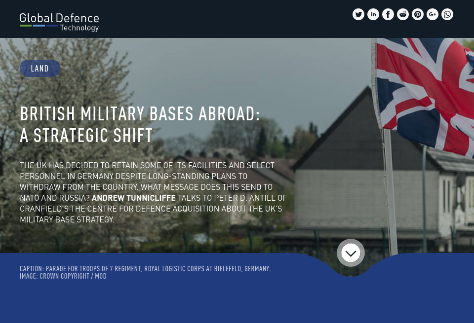 British military bases abroad: a strategic shift - Global Defence ...