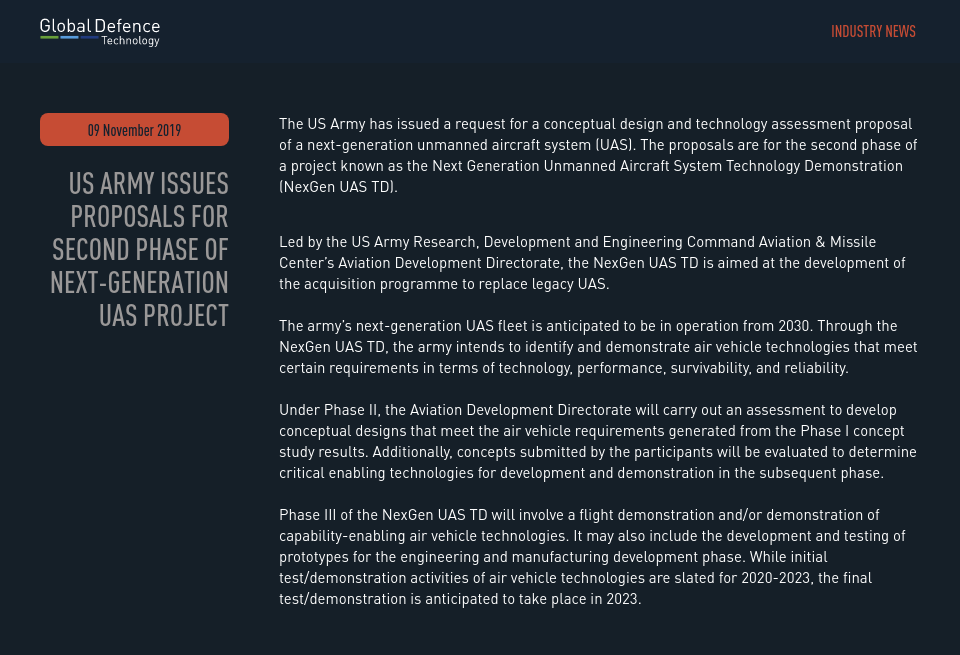 Industry news - Global Defence Technology | Issue 94 | December 2018