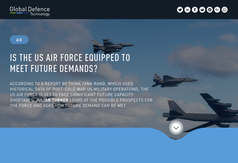 Is the US Air Force equipped to meet future demands? - Global Defence ...