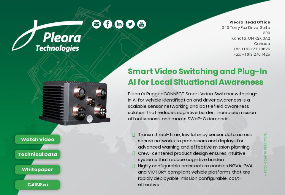 Pleora Technologies - Global Defence Technology | Issue 106 | December 2019