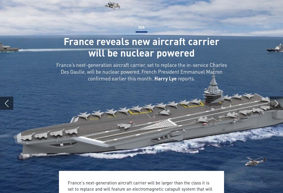 France reveals new aircraft carrier will be nuclear powered - Global ...
