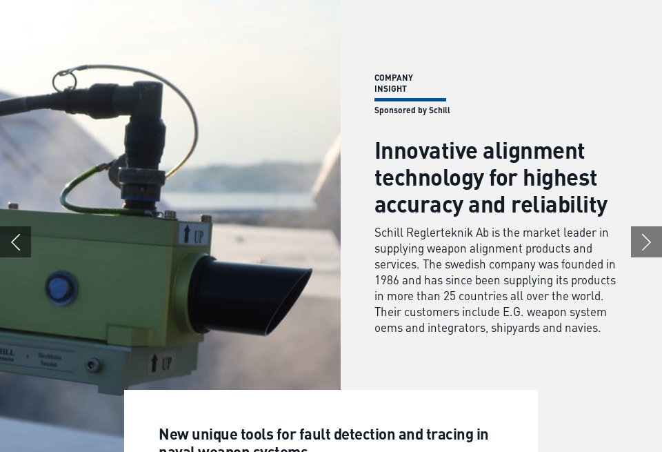 Schill Company Insight - Global Defence Technology | Issue 118 ...