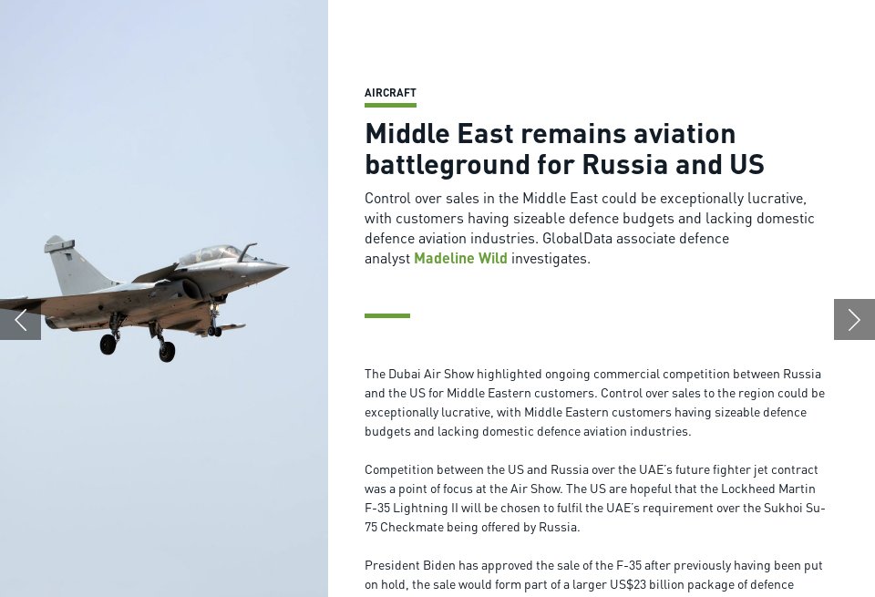 Middle East aviation - Global Defence Technology | Issue 130 | December ...