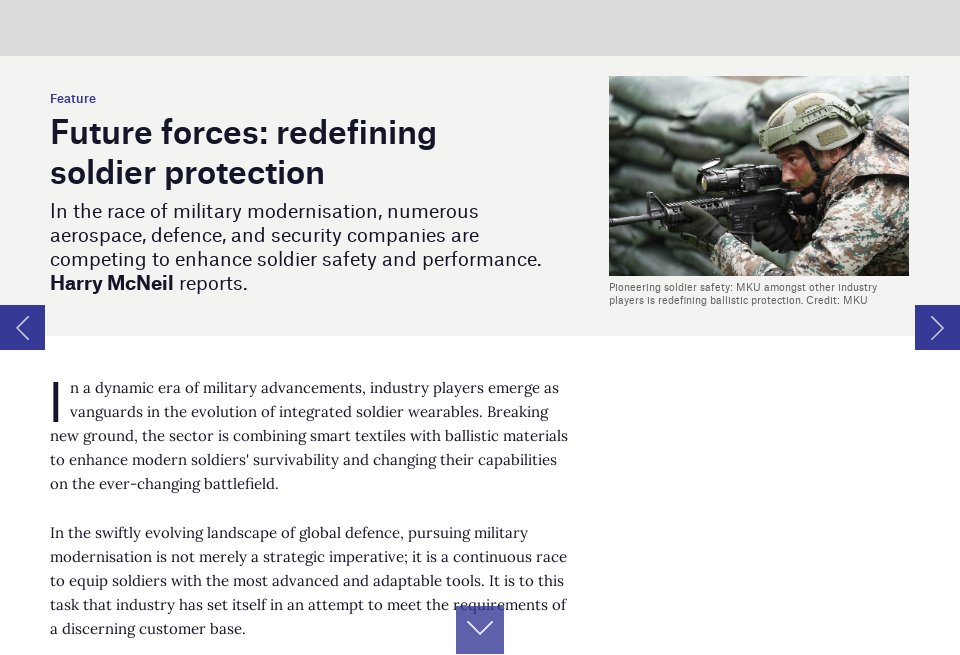 Future forces: redefining soldier protection - Global Defence ...