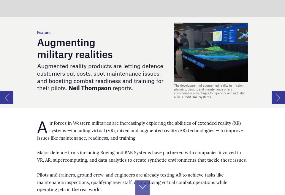 Augmenting military realities - Global Defence Technology | Issue 150 ...