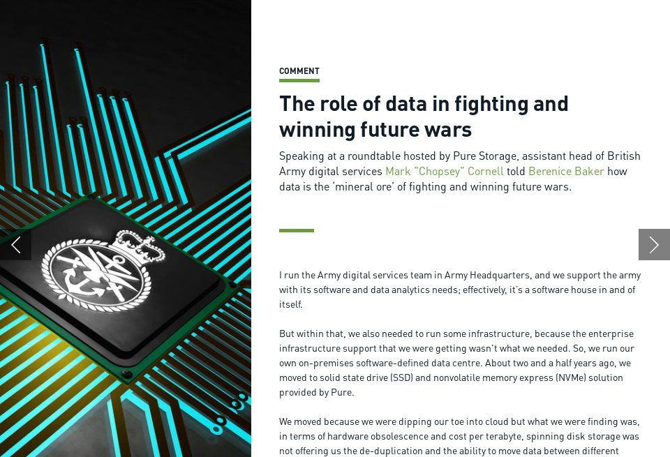 The role of data in fighting and winning wars - Global Defence ...