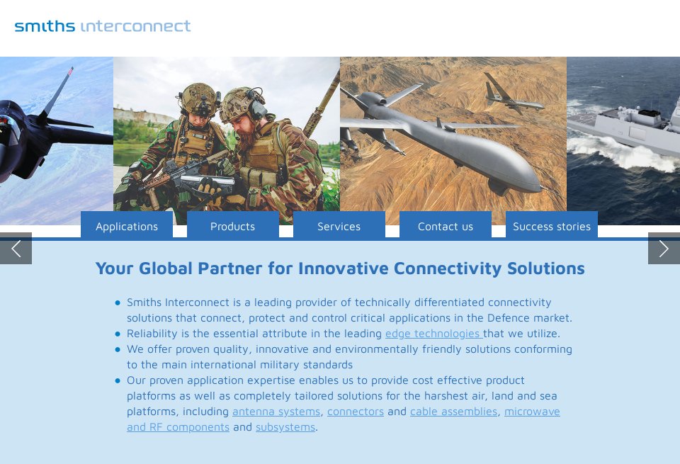 Smiths Interconnect - Global Defence Technology | Issue 120 | February 2021
