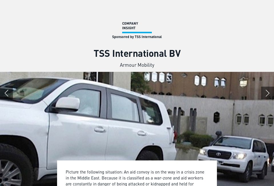 TSS International Company Insight - Global Defence Technology | Issue ...
