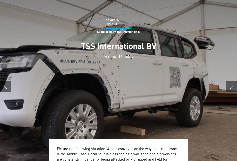 TSS International Company Insight - Global Defence Technology | Issue ...