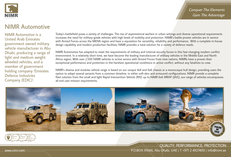 NIMR Automotive - Global Defence Technology | Issue 95 | January 2019