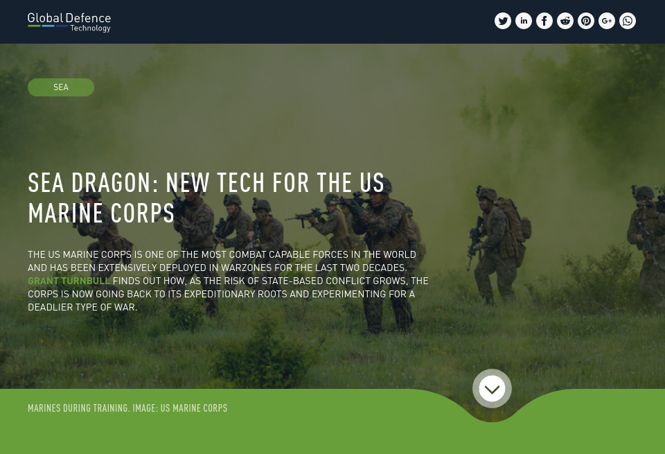 Sea Dragon: new tech for the US Marine Corps - Global Defence ...