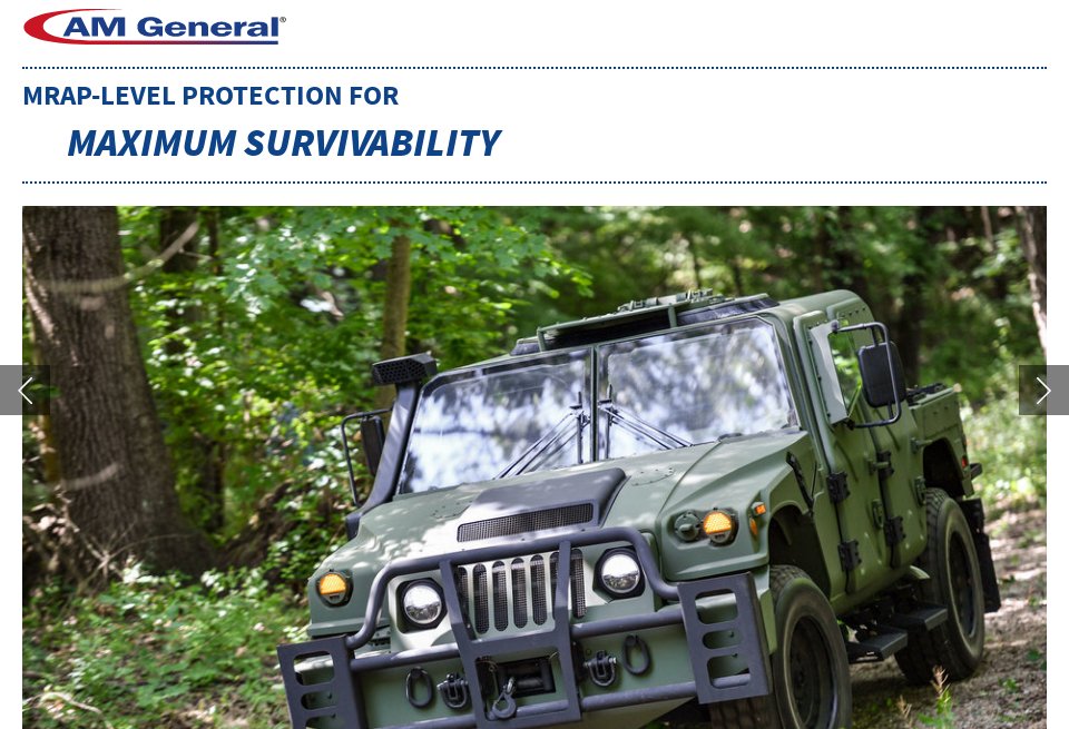 AM General - Global Defence Technology | Issue 119 | January 2021