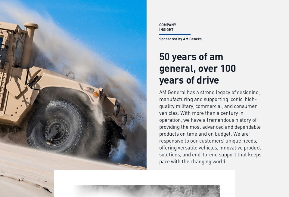 AM General Company Insight - Global Defence Technology | Issue 119 ...