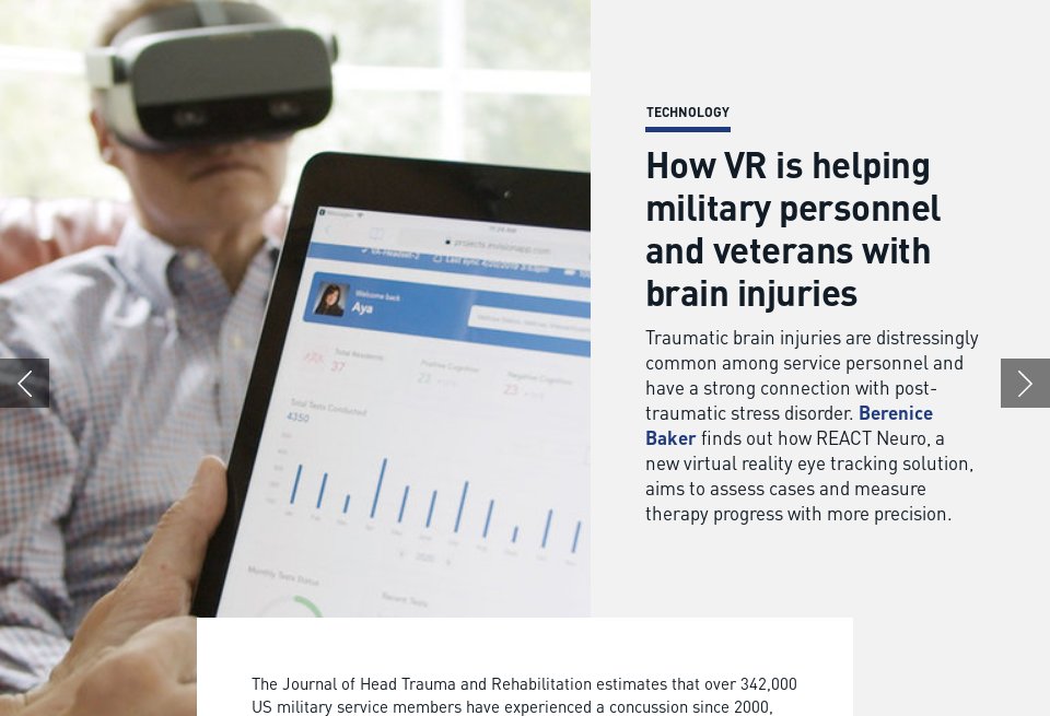 How VR is helping military personnel and veterans with brain injuries ...