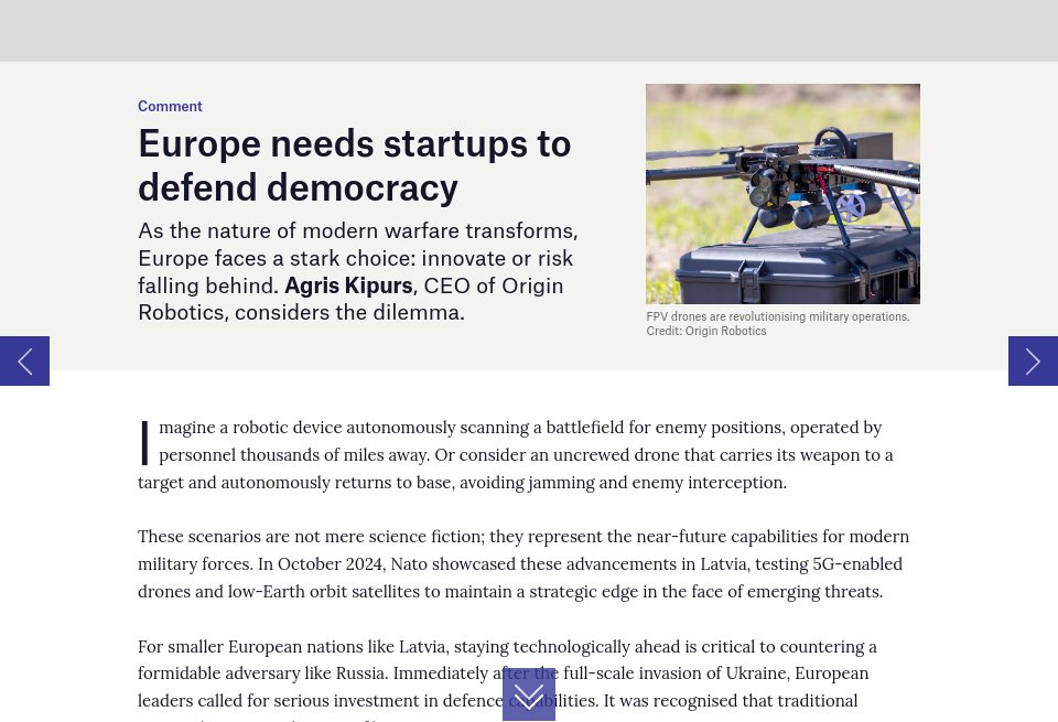 Europe needs startups to defend democracy - Global Defence Technology ...