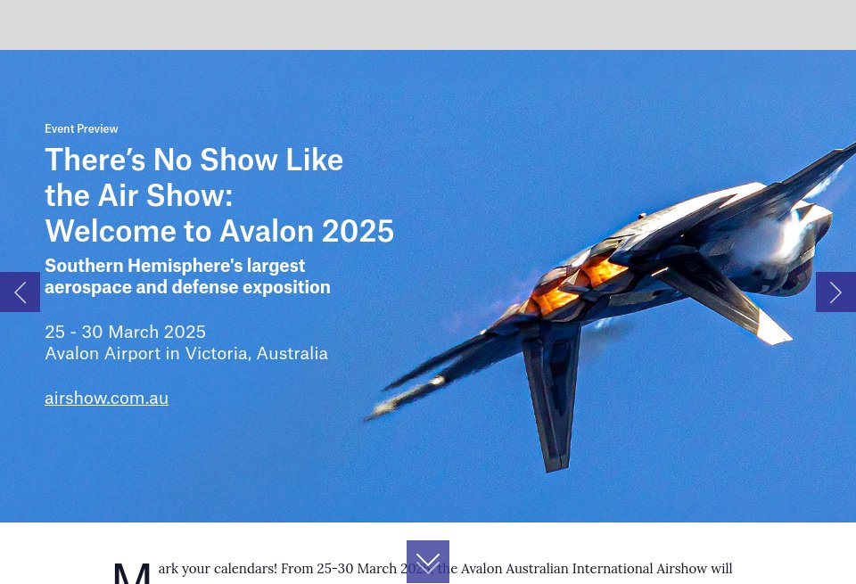 Event: Avalon - Global Defence Technology | Issue 151 | January 2025