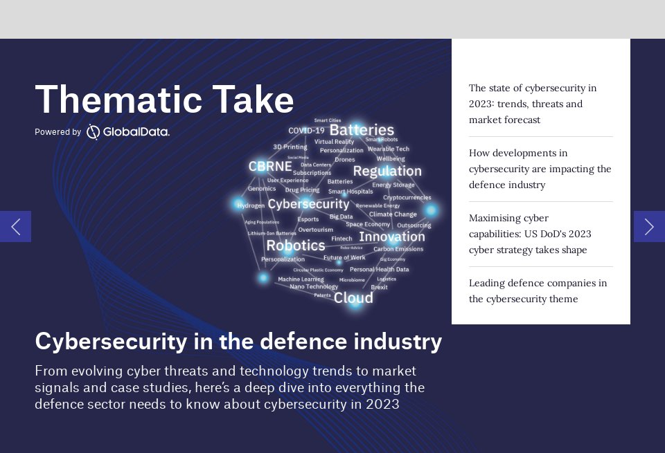 Case studies: cybersecurity in the defence industry - Global Defence ...