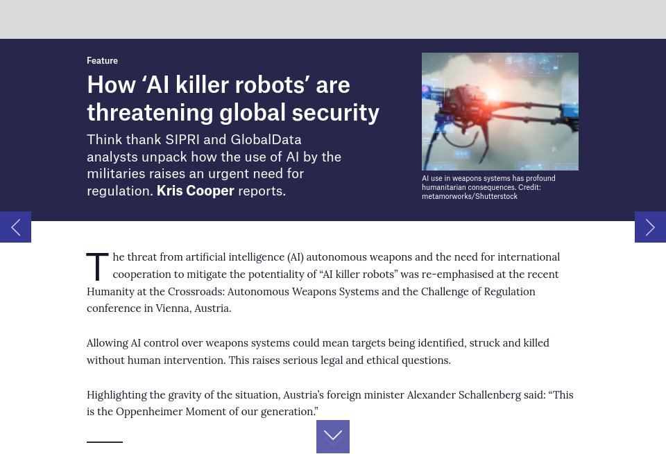 How ‘AI killer robots’ are threatening global security - Global Defence Technology | Issue 147 ...