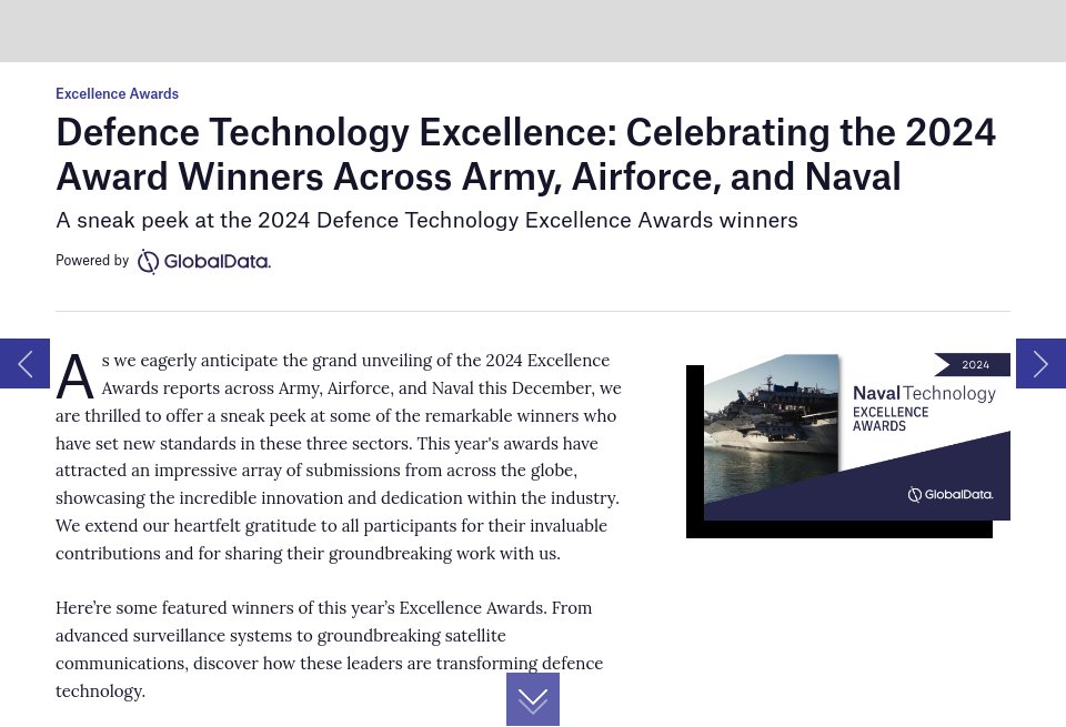Defence technology excellence awards 2024 winners - Global Defence Technology | Issue 153 | June ...