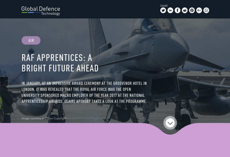 RAF apprentices: a bright future ahead - Global Defence Technology ...