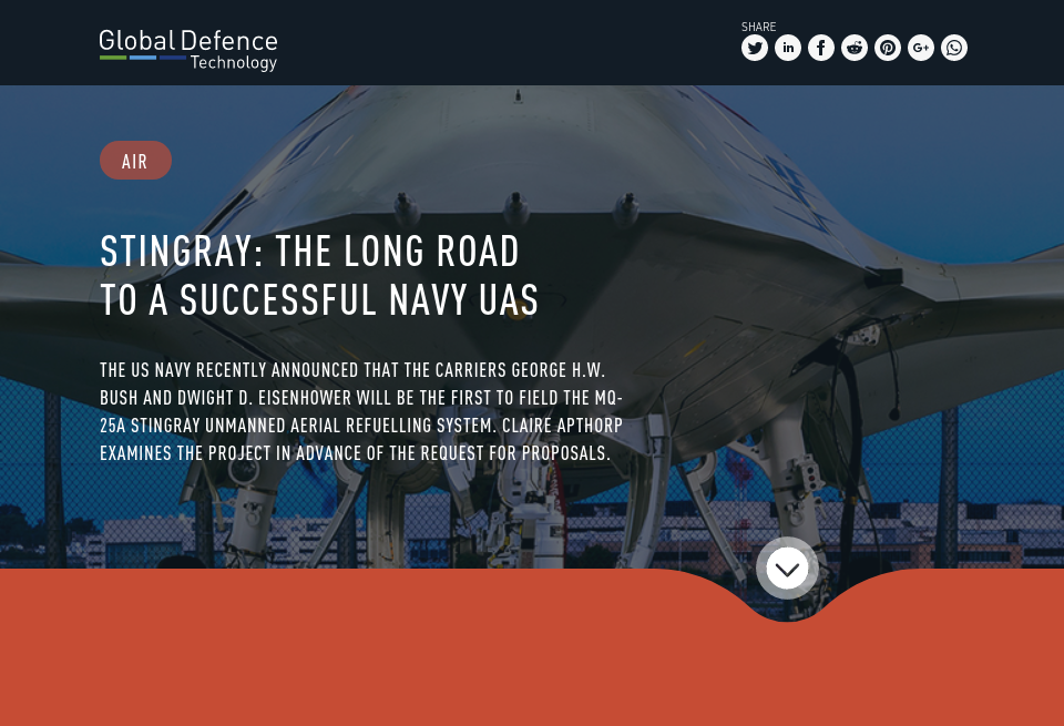 Stingray: the long road to a successful navy UAS - Global Defence ...