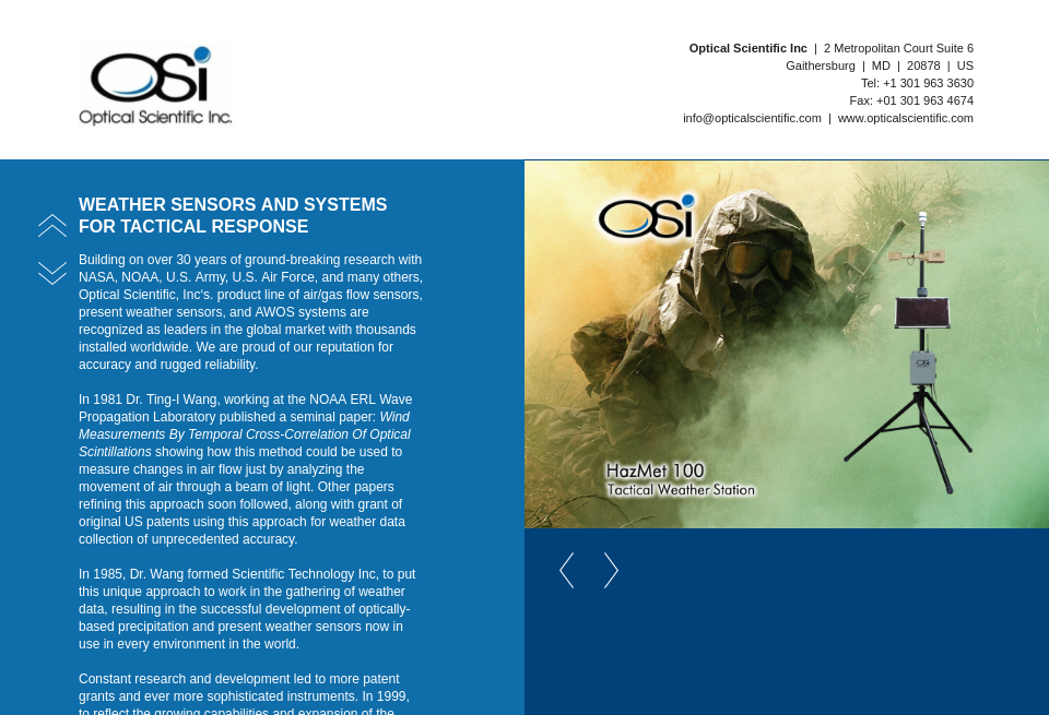 Optical Scientific Incorporated Inc. - Global defence Technology ...
