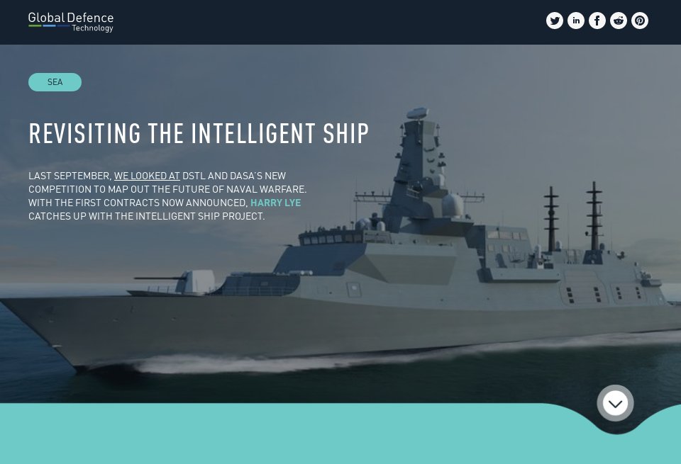 Revisiting the Intelligent Ship - Global Defence Technology | Issue 109 ...