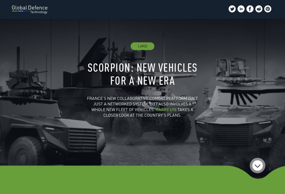 Scorpion: new vehicles for a new era - Global Defence Technology ...