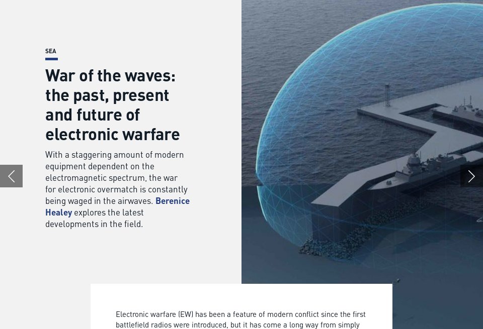 Electronic warfare: the past, present and future - Global Defence ...