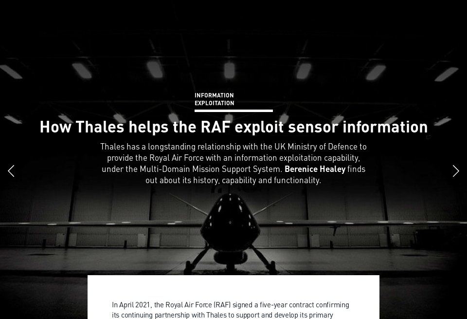 thales mission statement