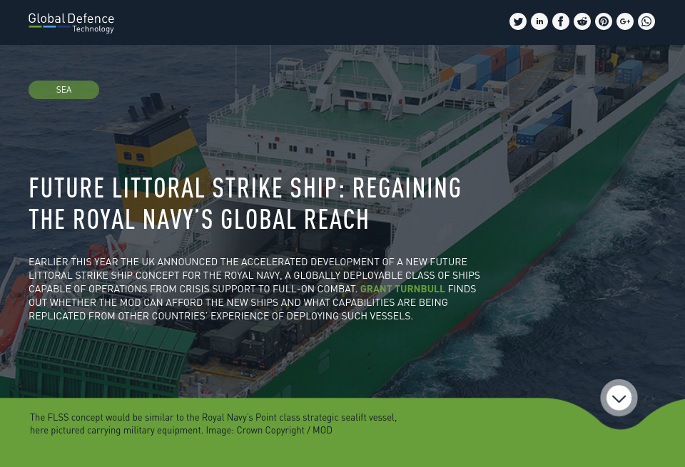 Future Littoral Strike Ship: regaining the Royal Navy’s global reach ...