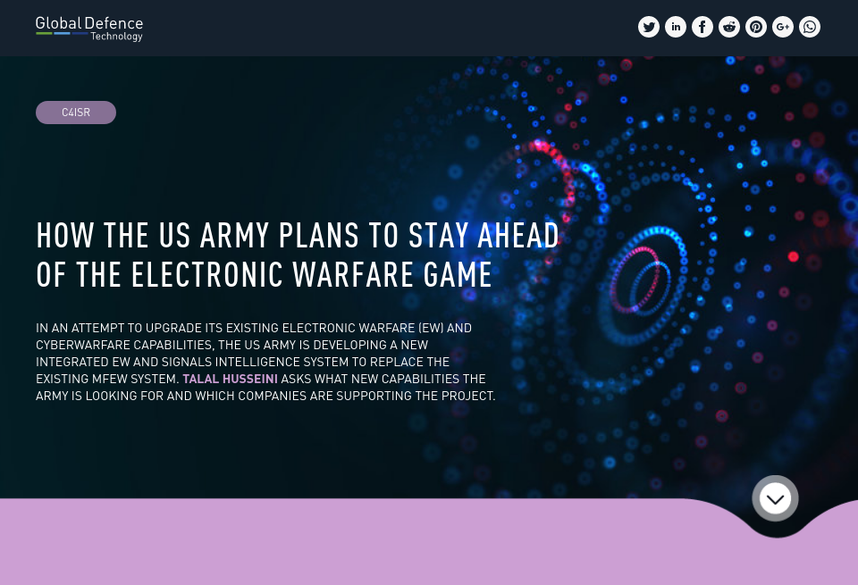 How the US Army plans to stay ahead of the electronic warfare game ...