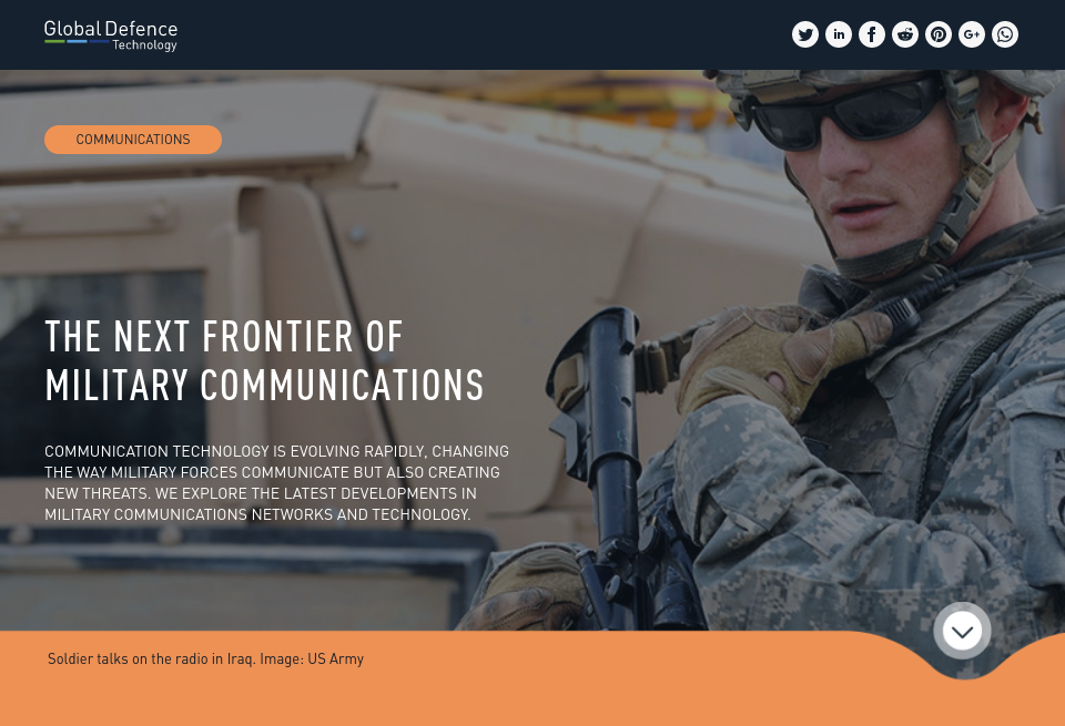 The next frontier of military communications - Global Defence ...
